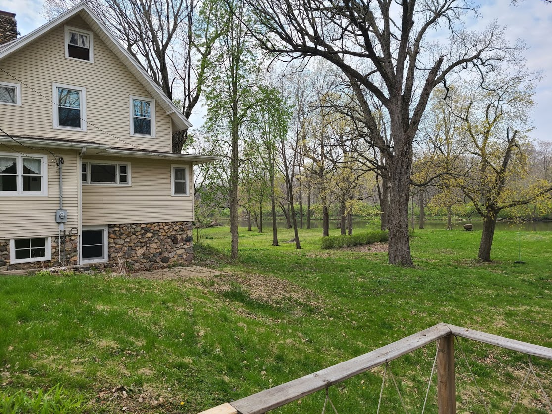 Side view of our house from the deck